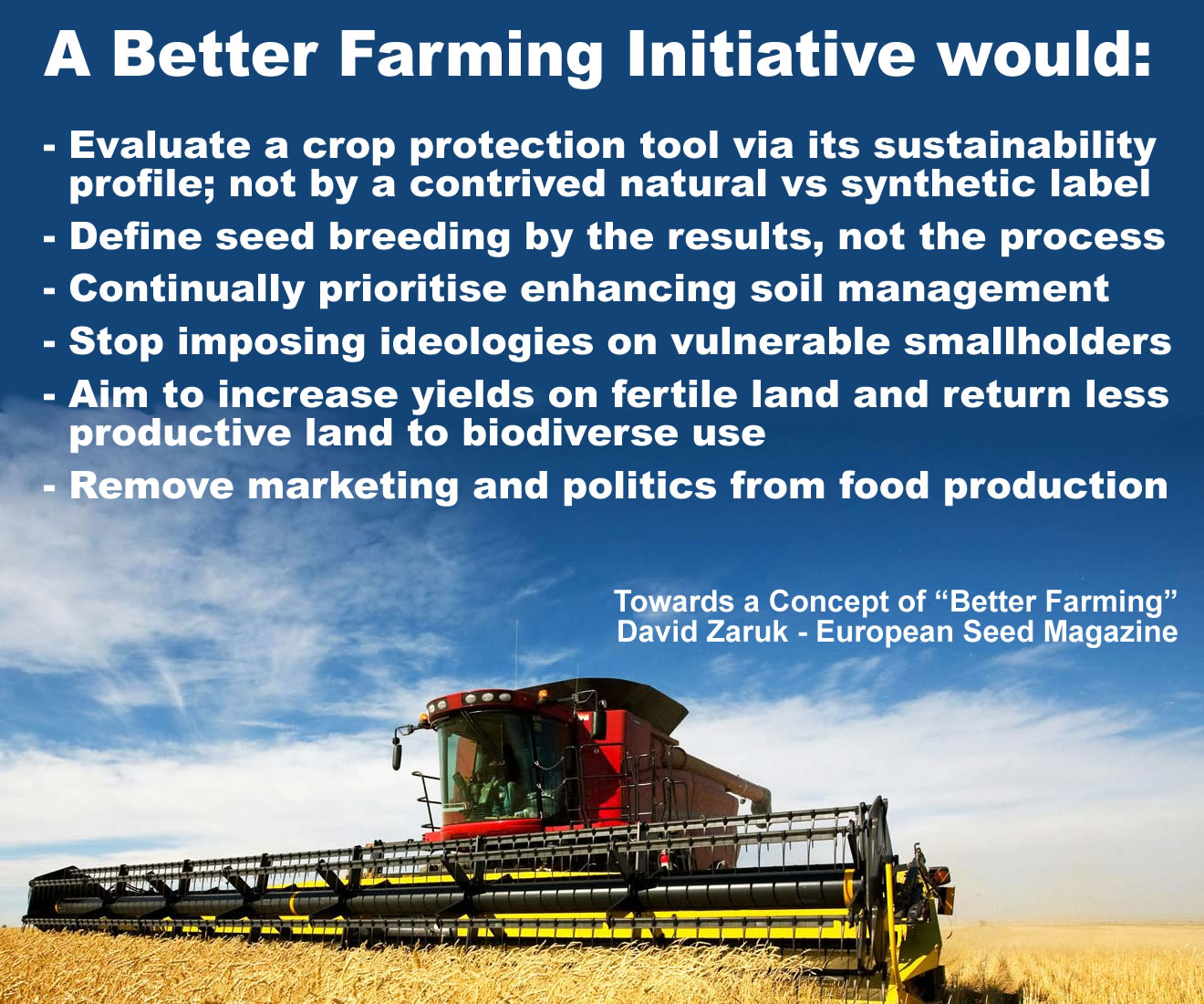 The Better Farming Initiative – The Risk-Monger