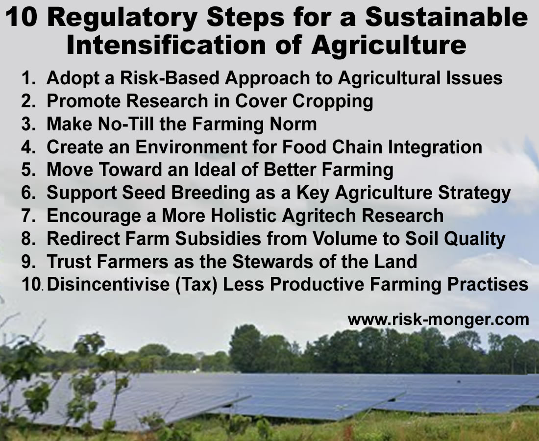 Ten Regulatory Steps for a Sustainable Intensification of Agriculture ...