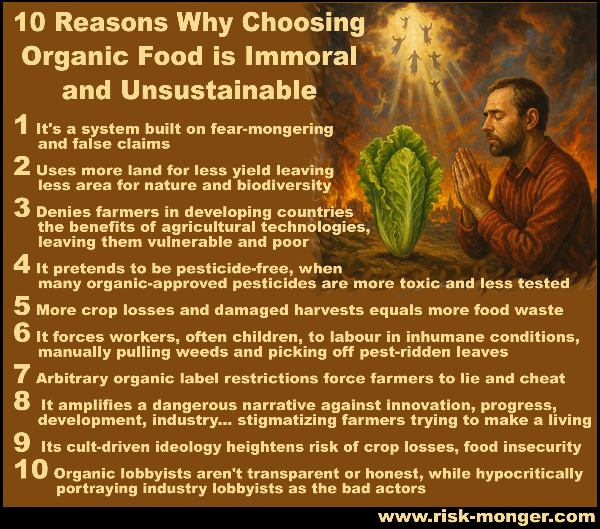 Ten Reasons Why Choosing Organic Food is Immoral and Unsustainable ...